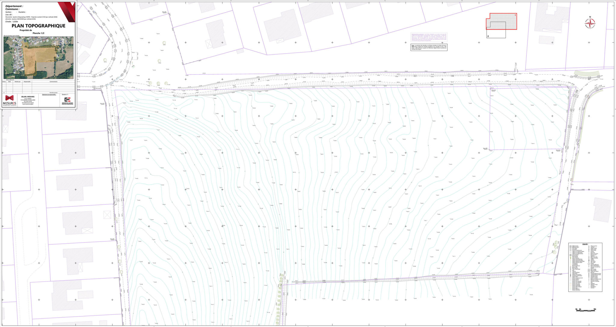 Plan topographique - MESURES GÉOMÈTRES-EXPERTS